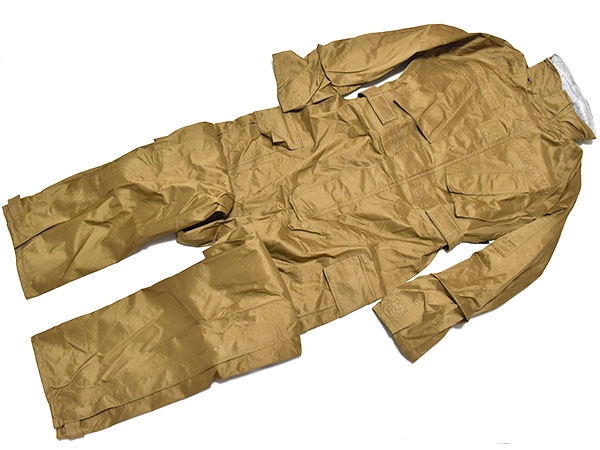 米軍実物 JP-8 FR Fire Resistant Fuel Handler カバーオール コヨーテ XS | ミリタリー琉球